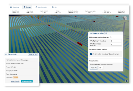 Solar design software for utility-scale plants — RatedPower