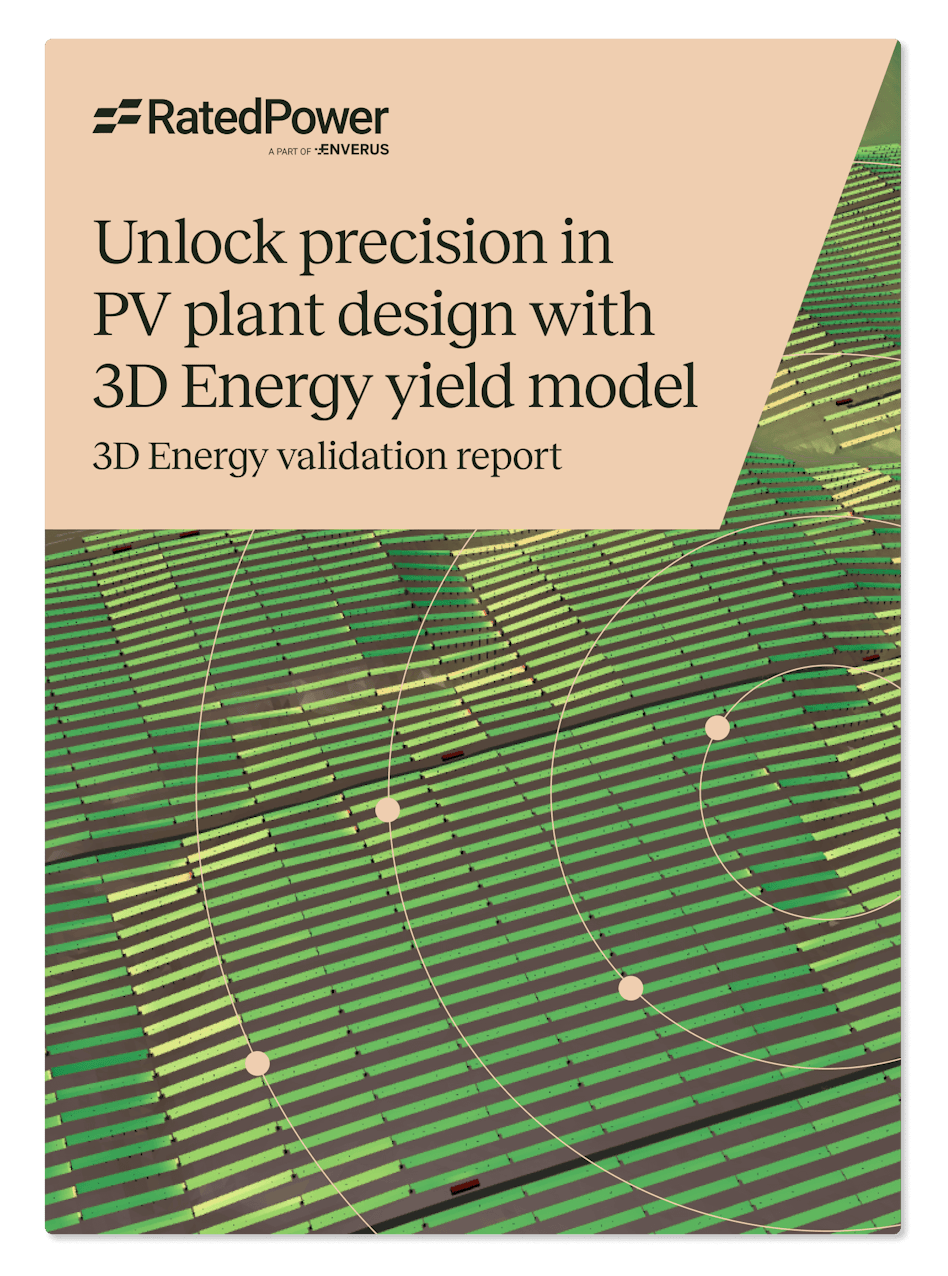 3D Energy yield estimate software — RatedPower